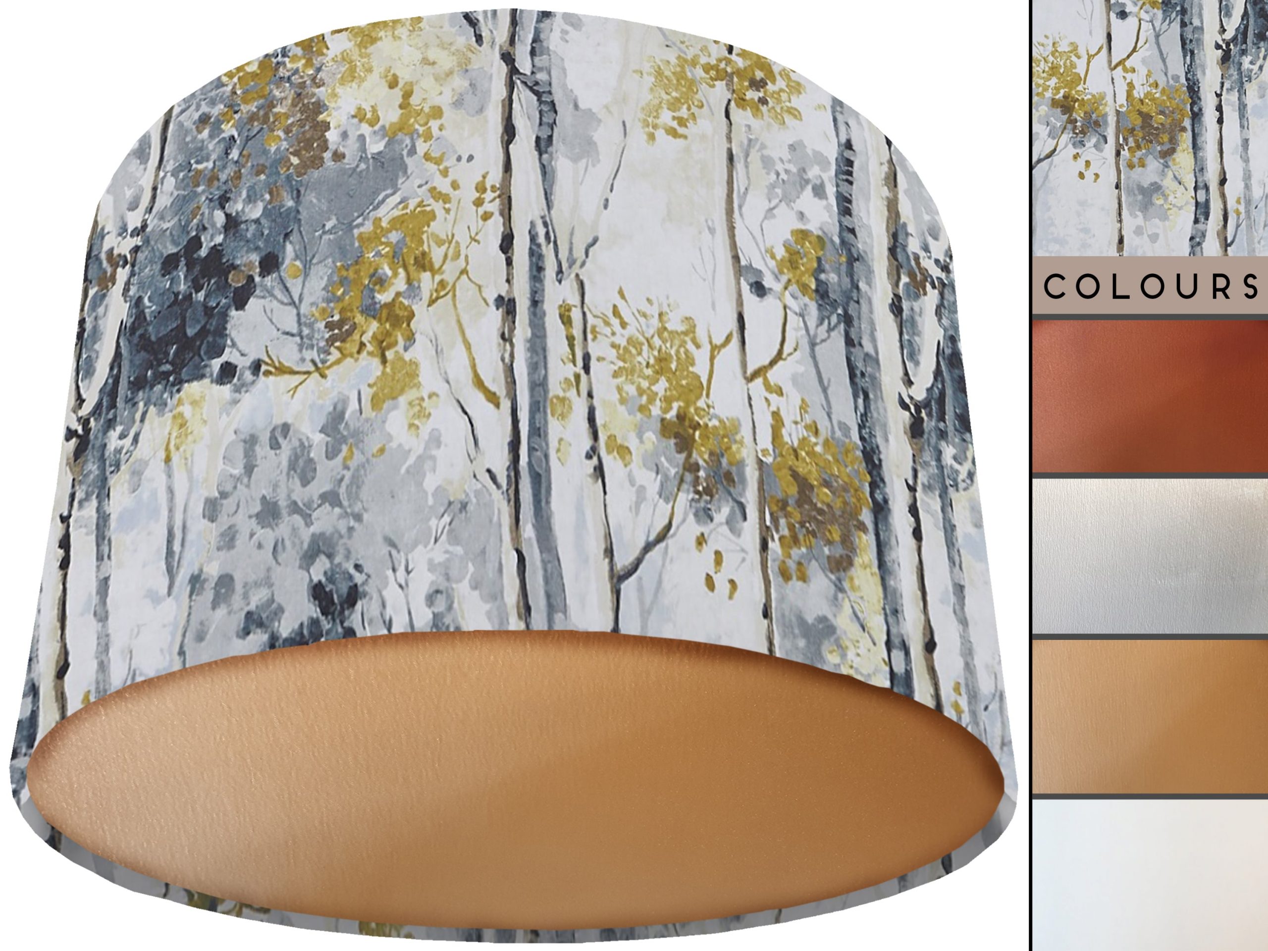 Silver Birch Lamp Shade, Modern Botanical Home - Light Owl
