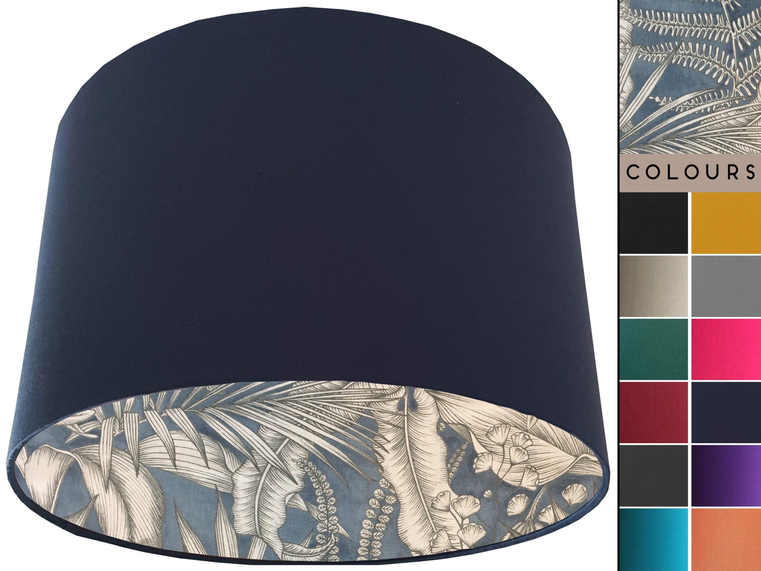 Blue Tropical Lampshade, Home Interior Light Shade - Light Owl