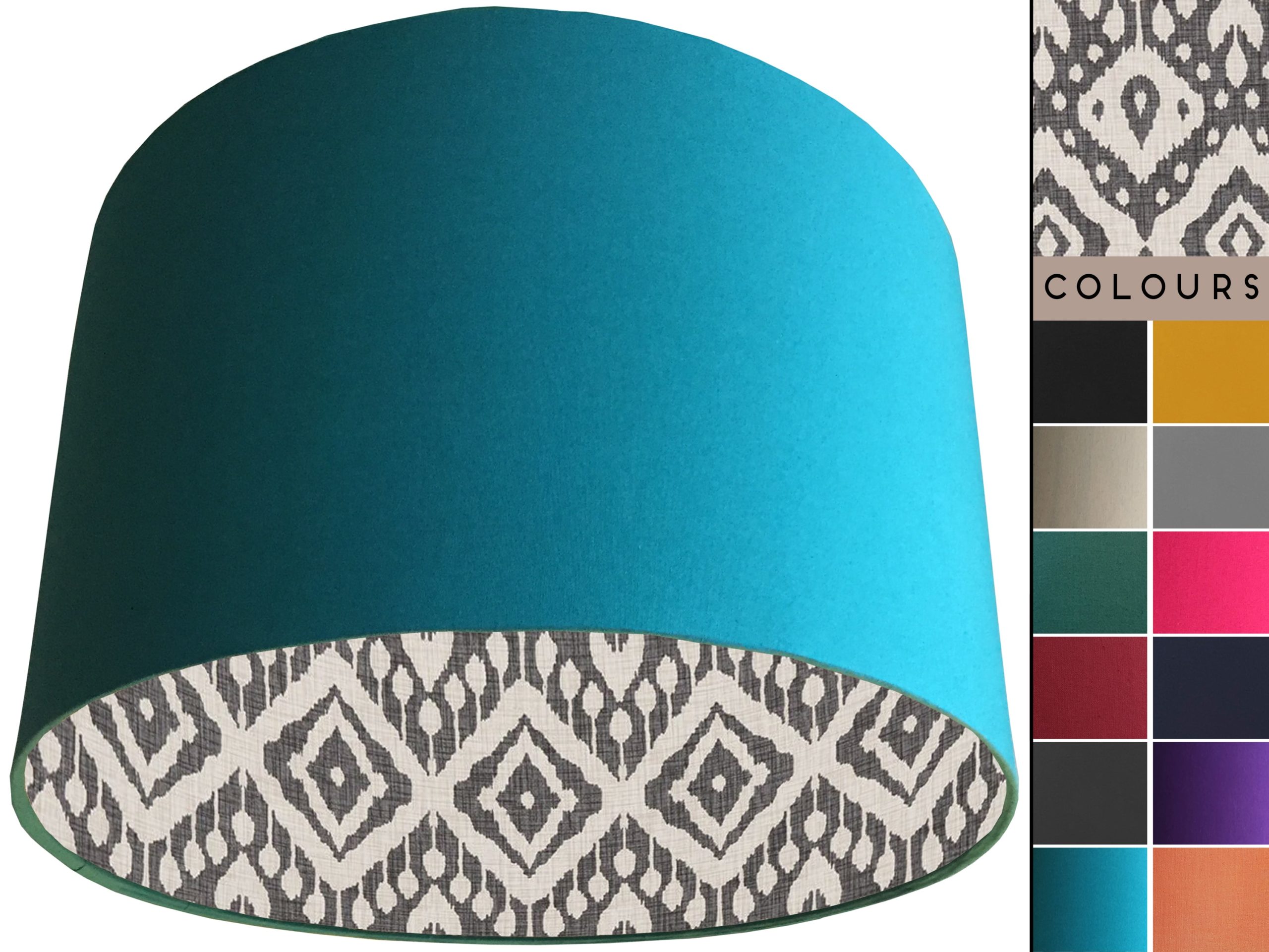 Marrakech Grey Lampshade, Modern Bohemian Home - Light Owl