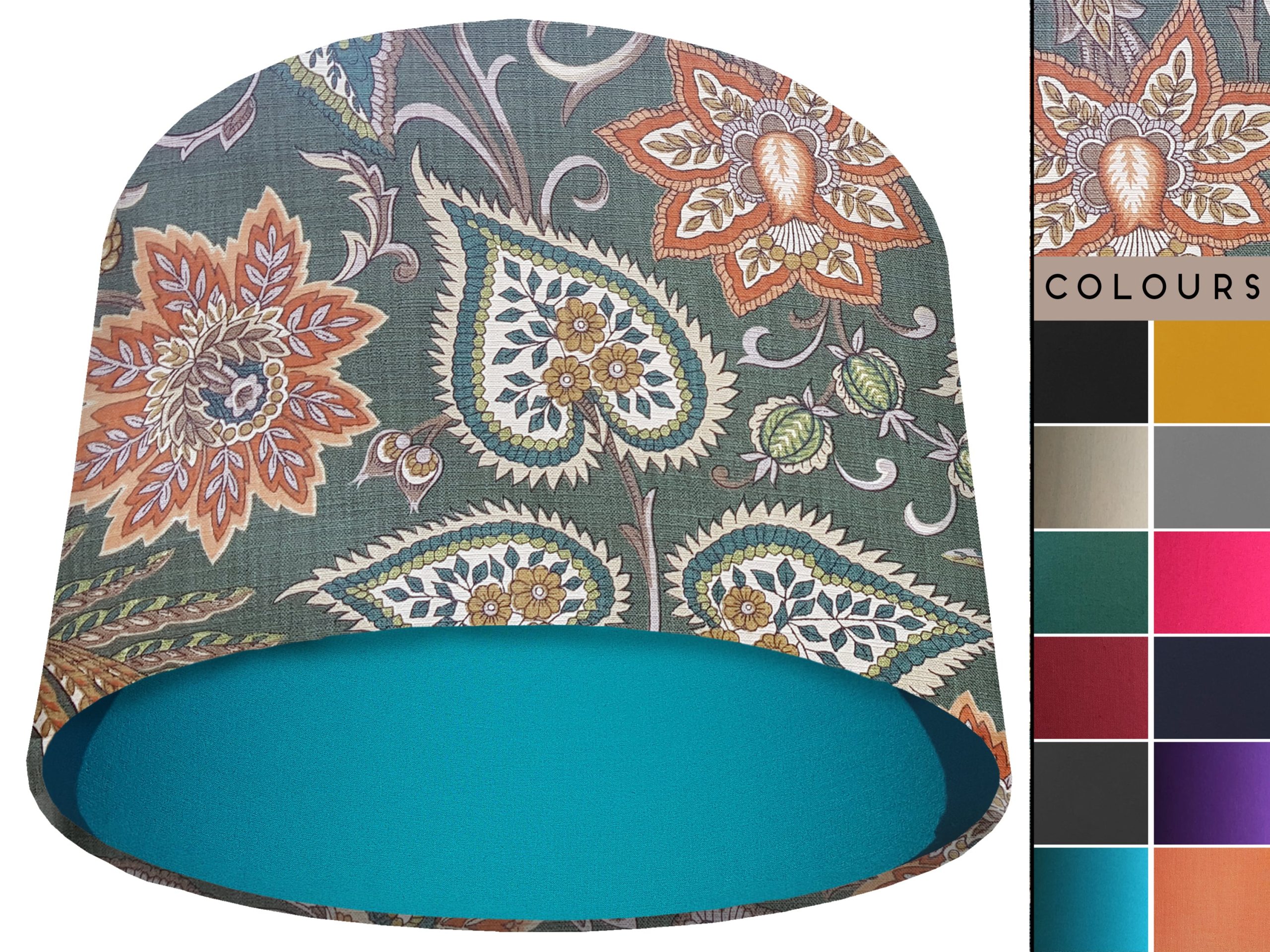 Botanical Green Light Shade, Bold Contemporary Home - Light Owl