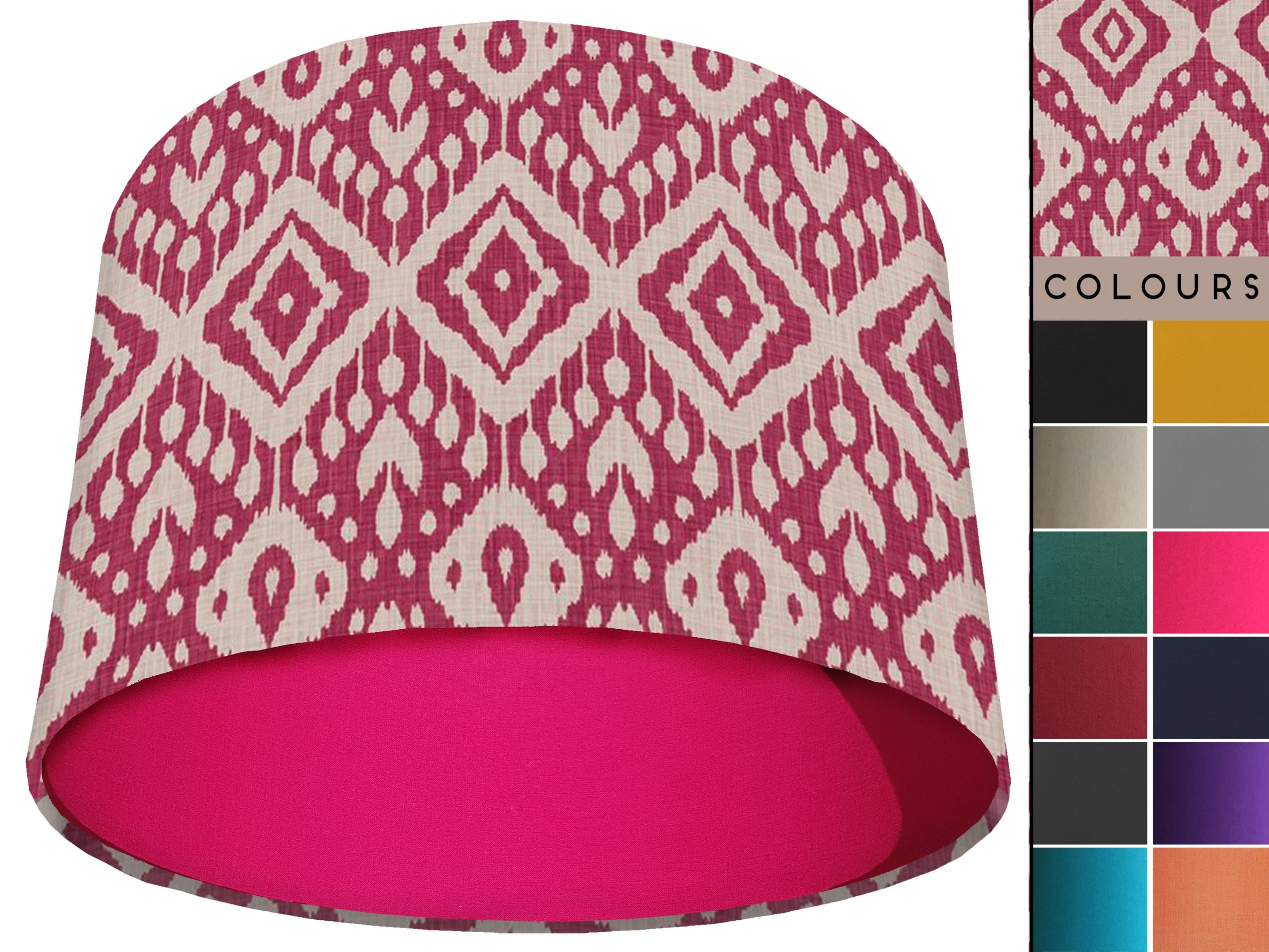 Marrakech Pink Light Shade, Geometric Lampshade - Light Owl