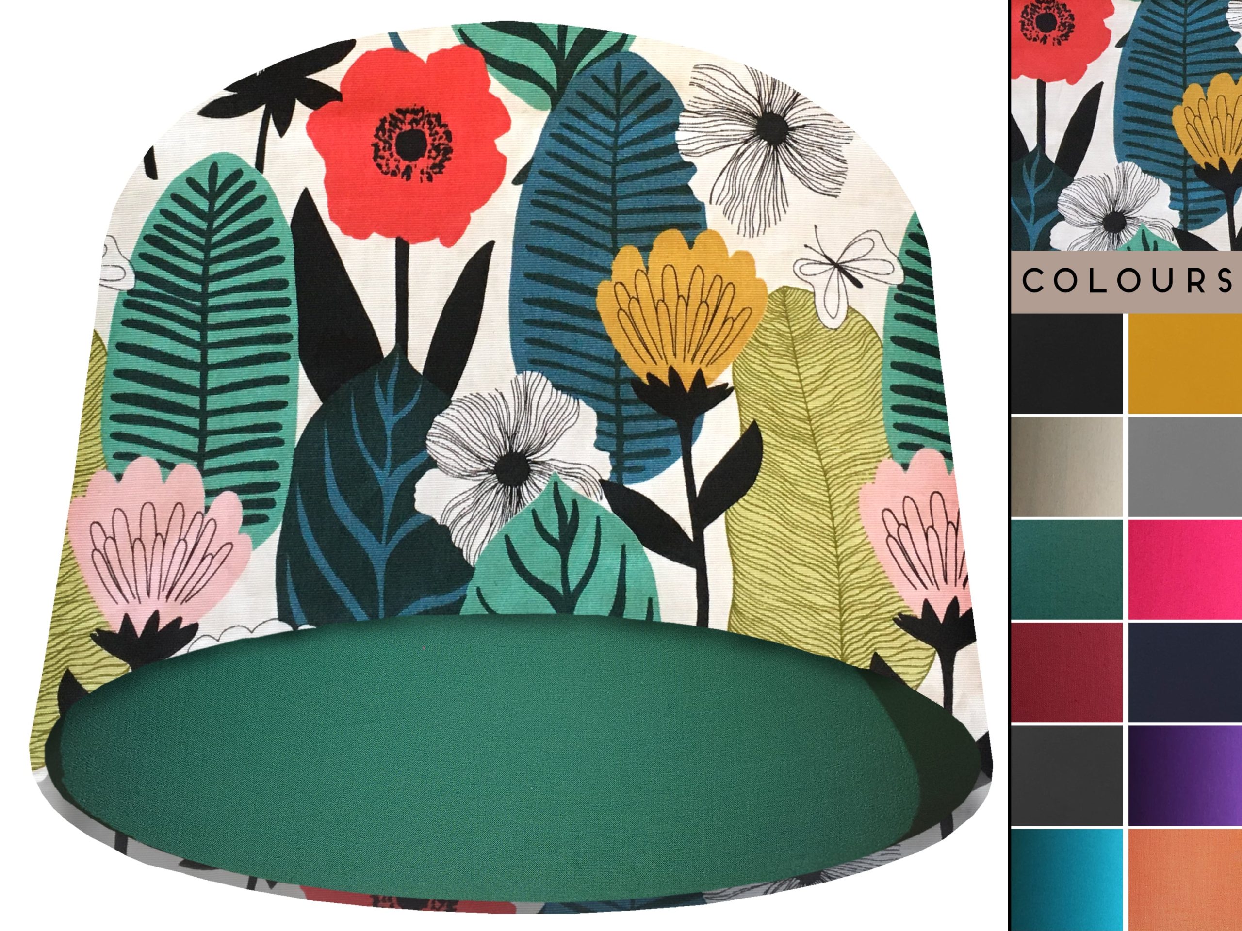 Summer Leaf Light Shade, Modern Scandi Lampshade - Light Owl