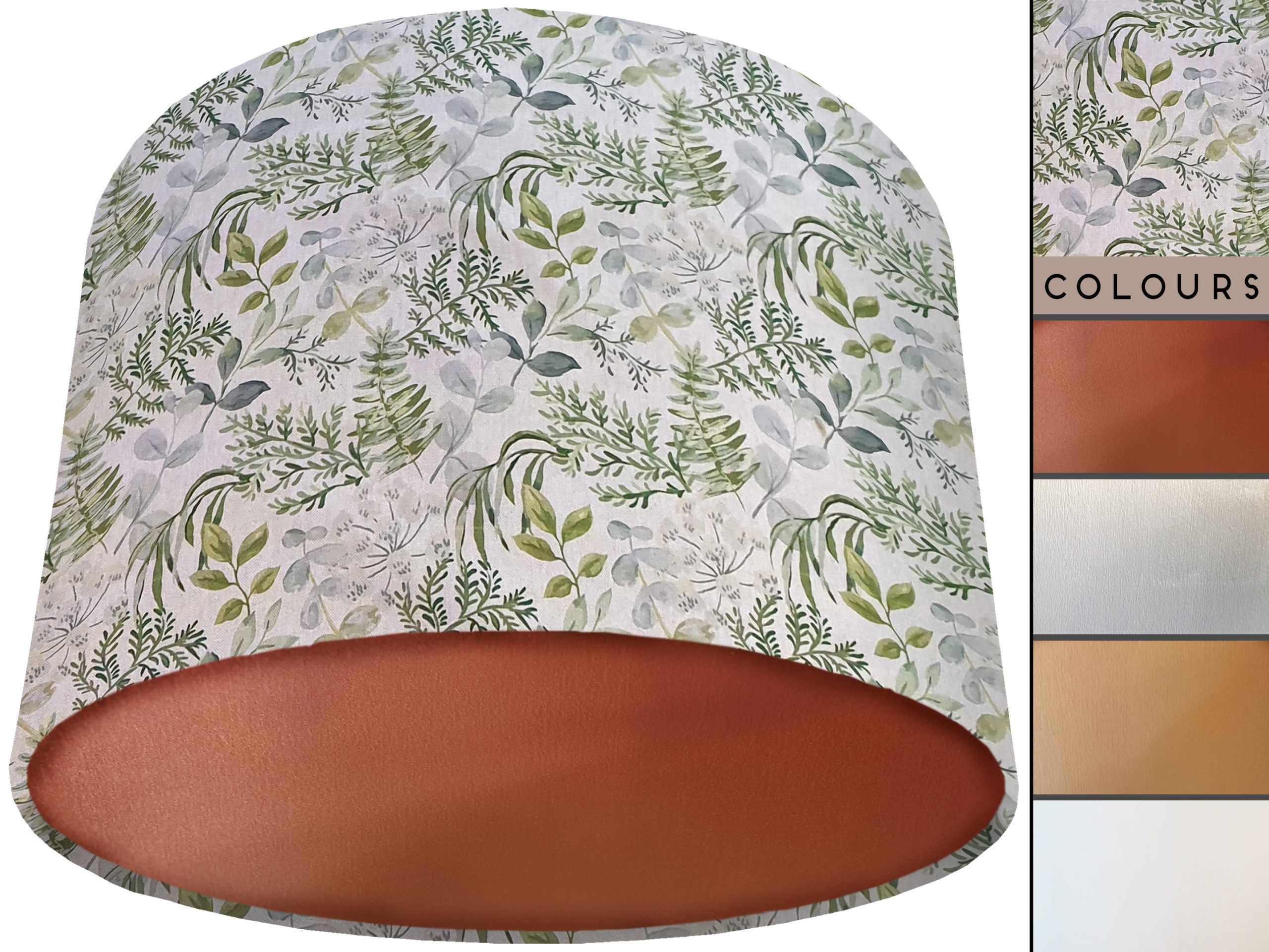 Pastel Botanical Lamp Shade, Country Home Interior - Light Owl