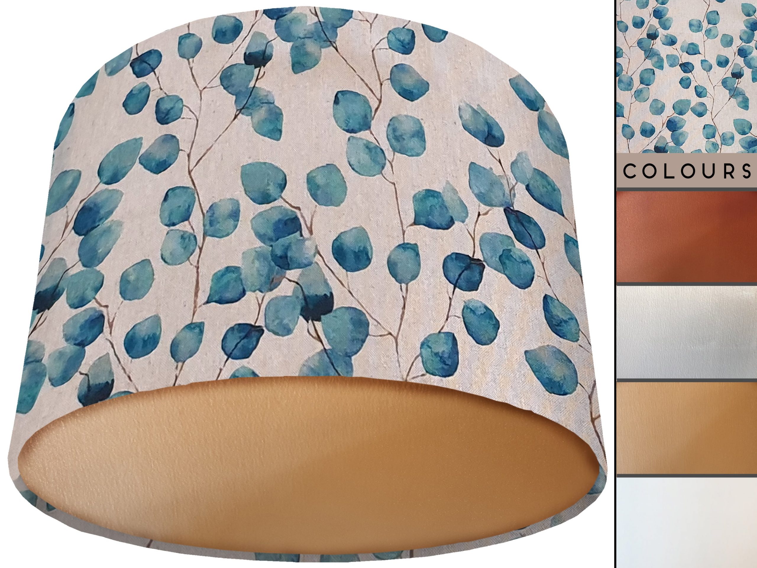 Honesty Teal Lamp Shade, Modern Country Home - Light Owl