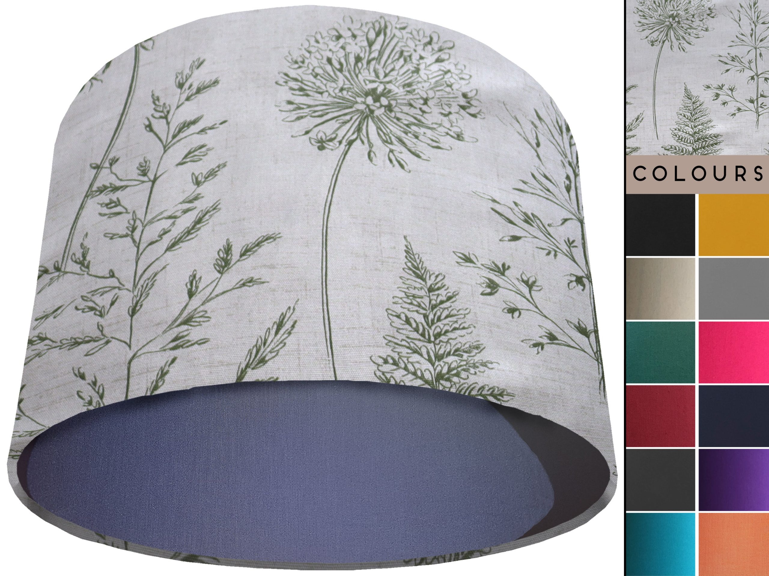 Country Green Light Shade, Rustic Home Interior - Light Owl