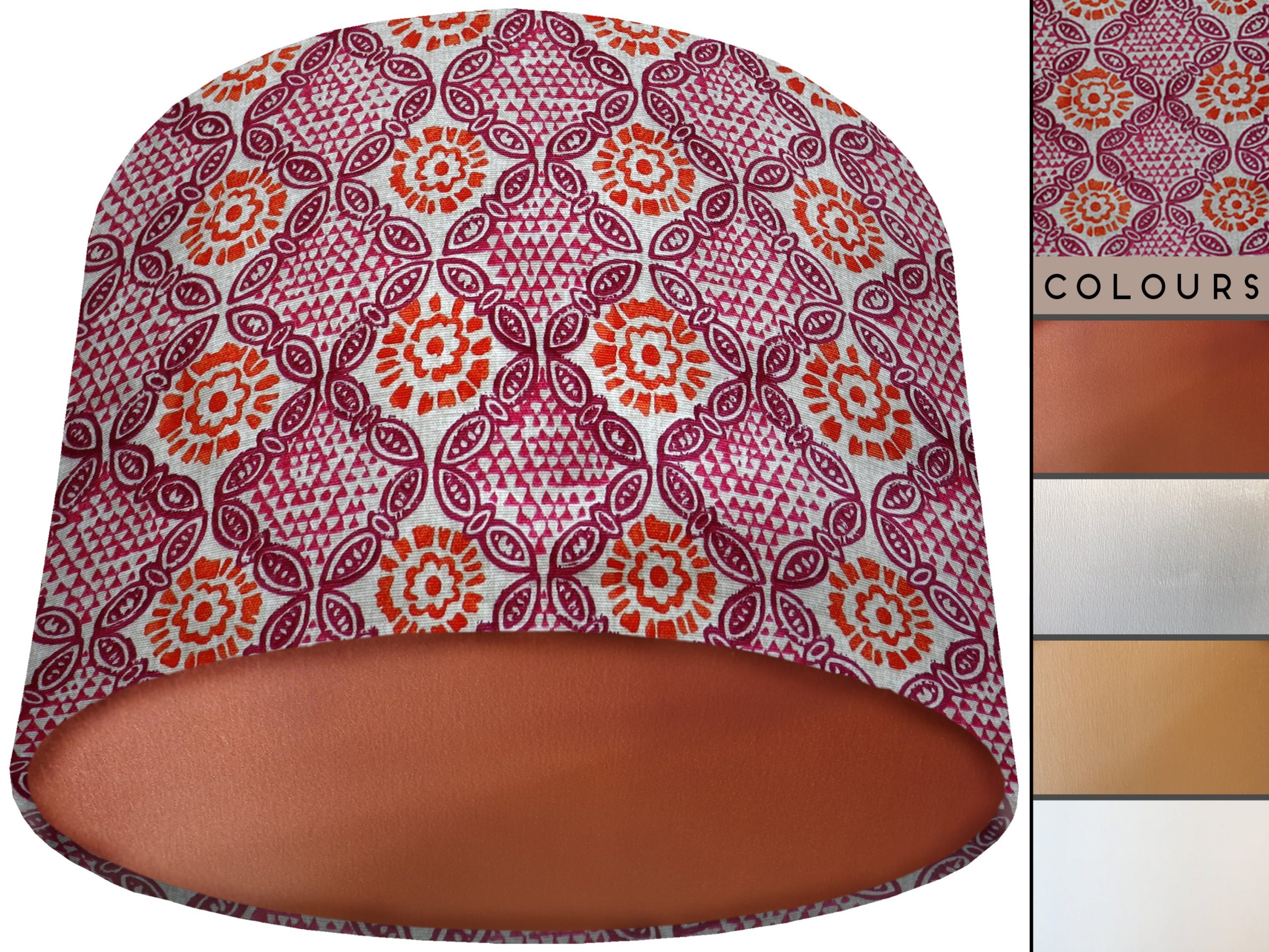 Geometric Pink Lamp Shade, Stylish Modern Home - Light Owl